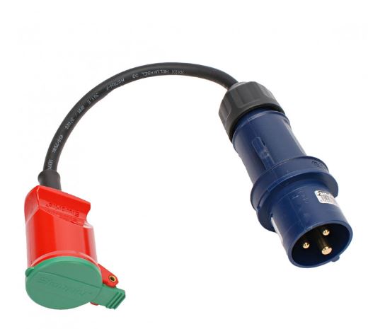 CEE ADAPTERKABEL DK HUN - CEE HAN - bådudstyr til lavpris hos Marinetorvet