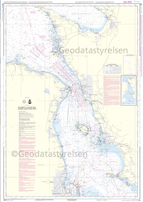 Søkort 131 Sundet, N-lige del 1:75000 Sundet - bådudstyr til lavpris ...