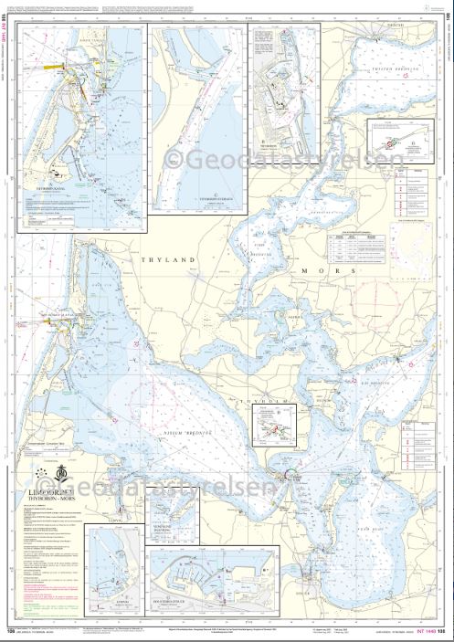 Søkort 108 Limfjorden, Thyborøn - Mors 1:65000 - bådudstyr til lavpris ...